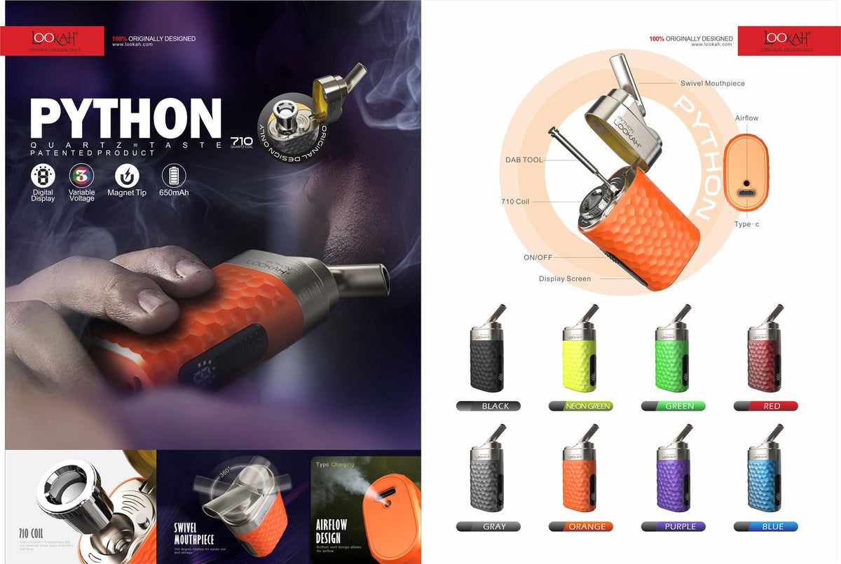 Lookah Python Concentrate Vaporizer – True Wholesale